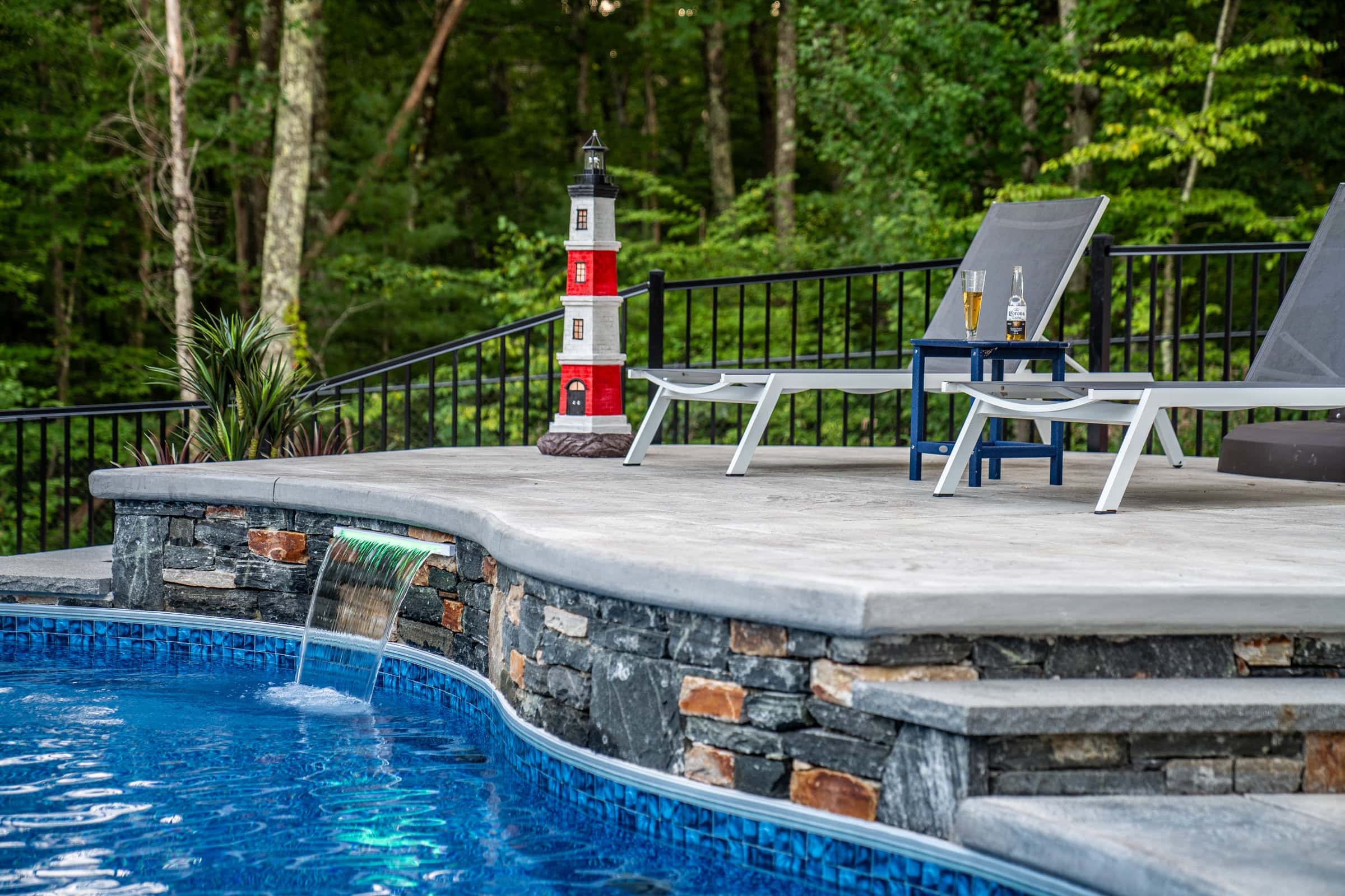 Non Stamped Concrete Pool Deck